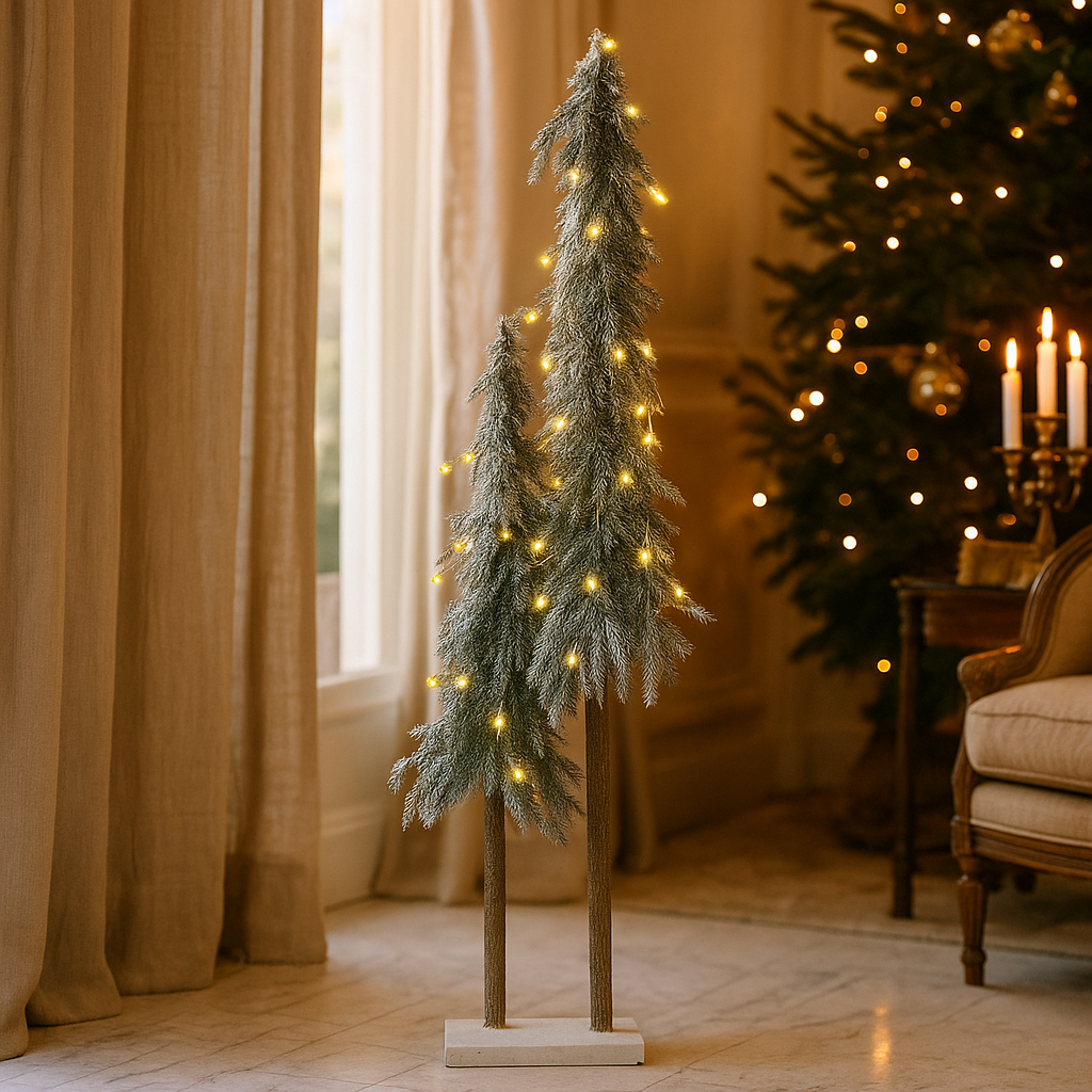 Light Up Trees On Wooden Base – starbursthome