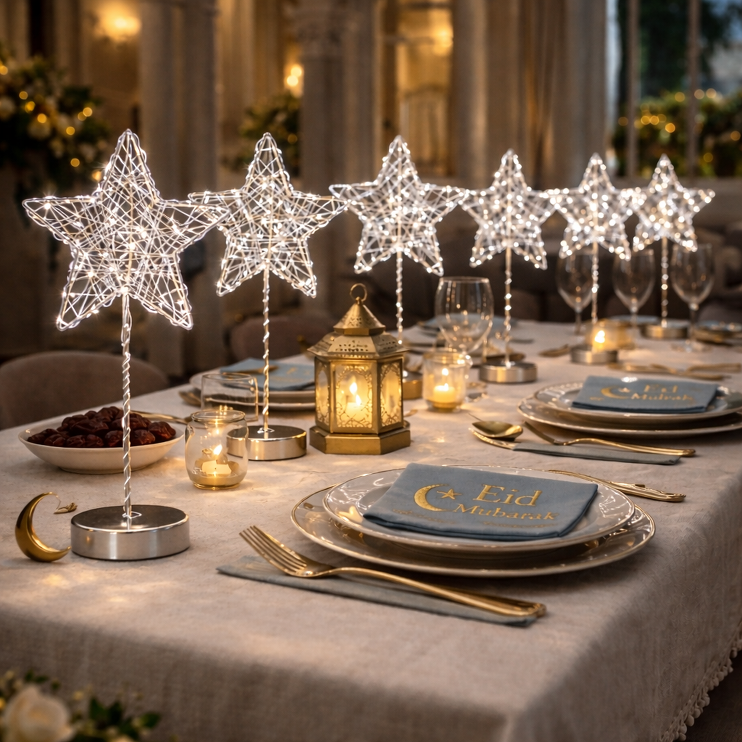 x6 Table Stars Silver – starbursthome