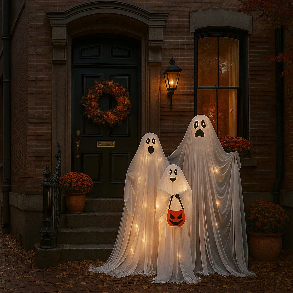 x3 Ghost Family Halloween Decoration – starbursthome